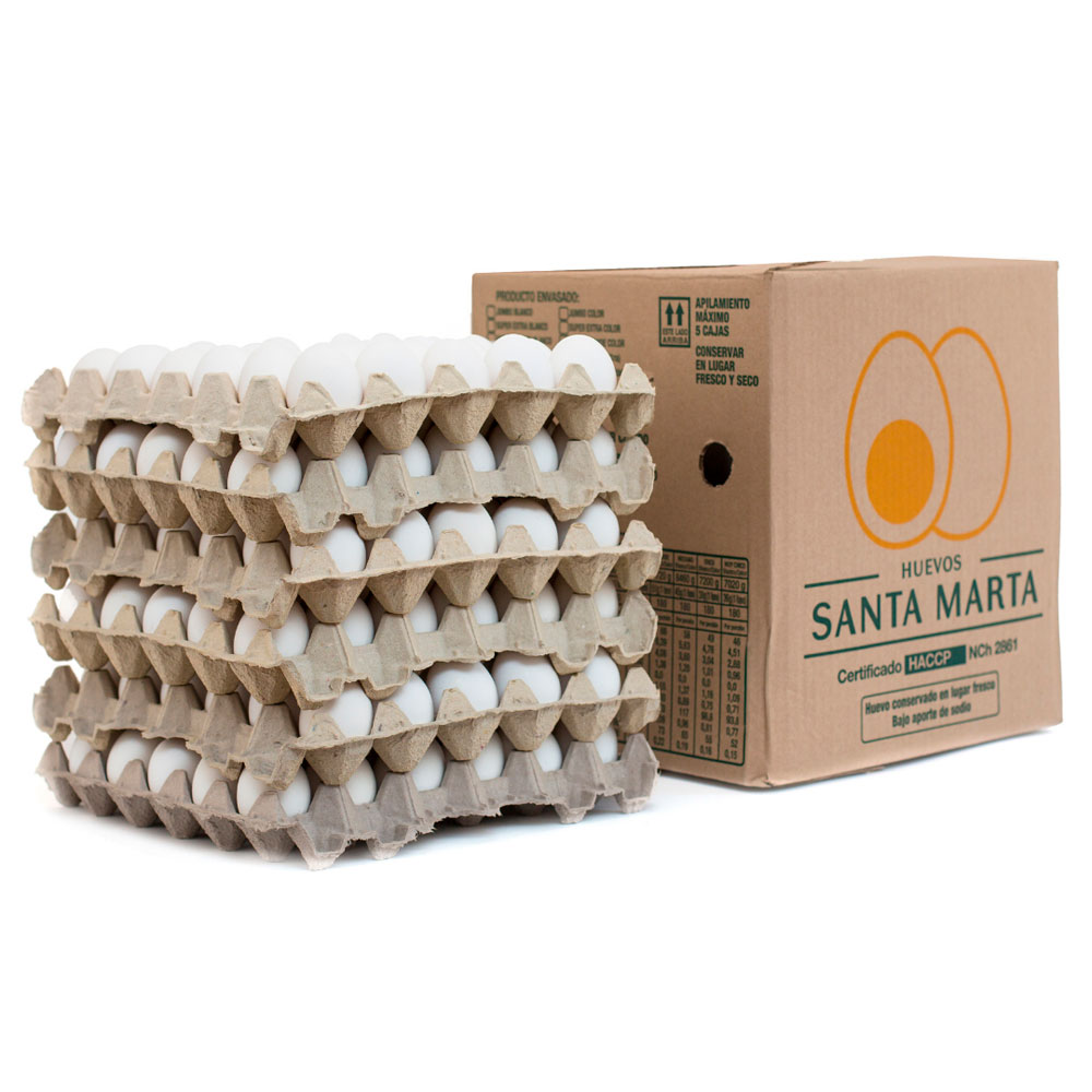 HUEVOS EXTRA BLANCO CAJA DE 6 BANDEJAS (30 UNI) - 180 UNIDADES | Huevos ...